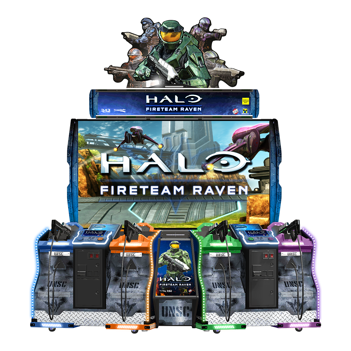 Raw Thrills Halo: Fireteam Raven 4P Tethered Arcade Game | Total Man Cave