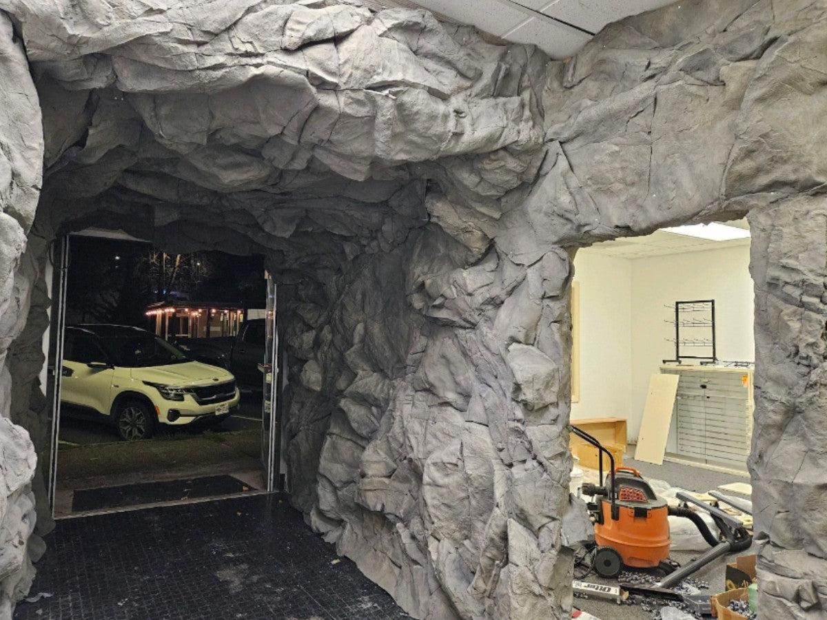Universal Rocks Basalt Rock Wall Panel | Total Man Cave